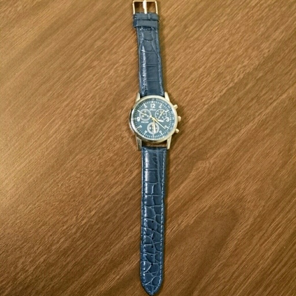 Shshd | Accessories | Shshd Prc 20 Blue Faux Leather Watch | Poshmark